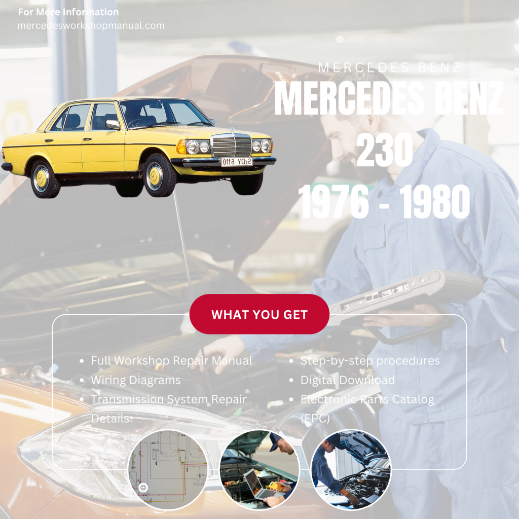 Mercedes 230 Workshop Manual PDF 1976-1980 | W123