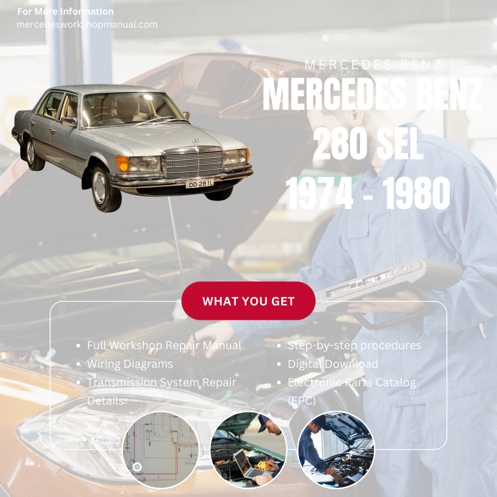 Mercedes 280 SEL Workshop Manual PDF 1974-1980 | W116